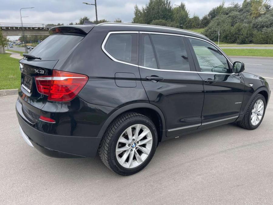 Melns BMW X3 2011 Kauņa, ar dzinēja tilpumu 2.99 L un nobraukumu 300 tūkst. km par 7750 €, foto 11 vietnē AUTOMOTO.COM.LV
