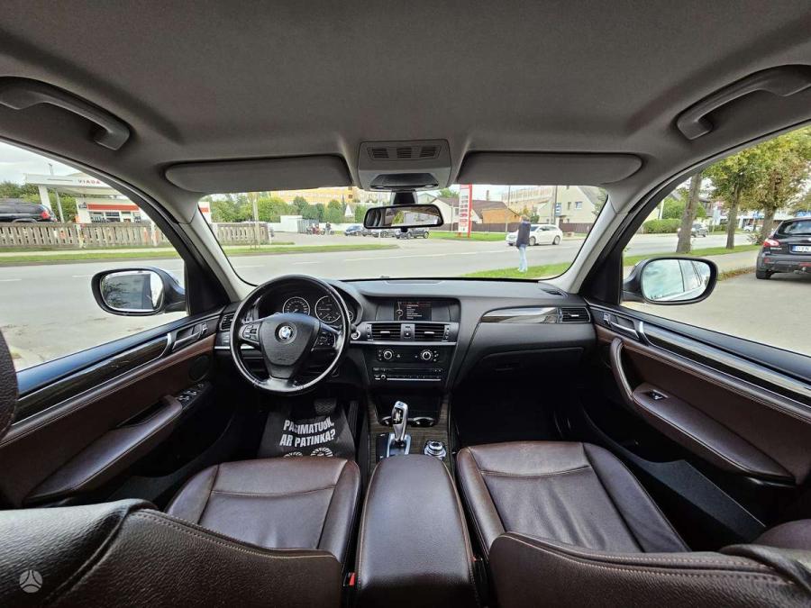 Black BMW X3 2011 in Siauliai, with an engine capacity of 2.00 L and mileage of 189 thousand km for 11450 €, photo 16 on AUTOMOTO.COM.LV