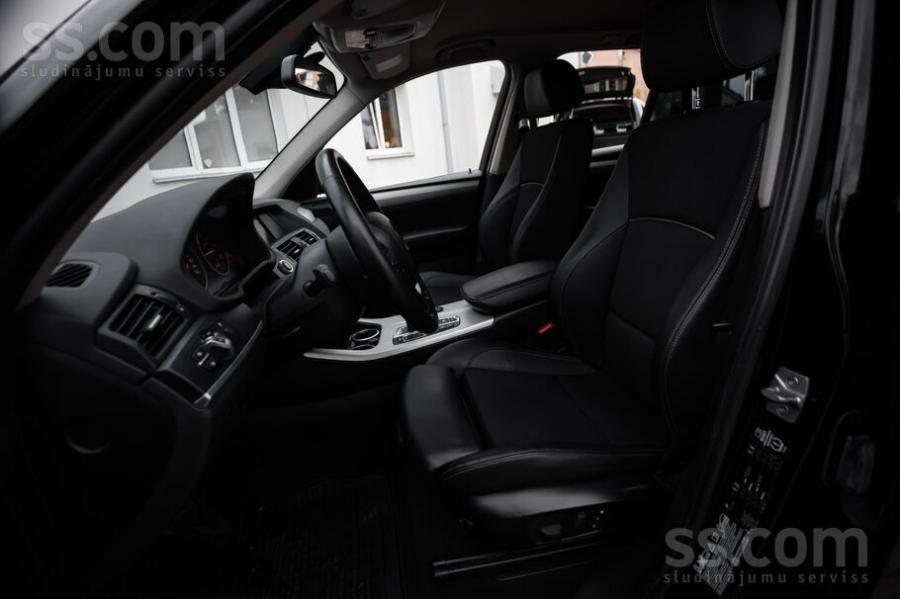 Black BMW X3 2011 in Jelgava, with an engine capacity of 2.00 L and mileage of 233 thousand km for 8500 €, photo 8 on AUTOMOTO.COM.LV