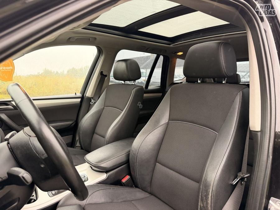 Melns BMW X3 2011 Tauragė, ar dzinēja tilpumu 2.00 L un nobraukumu 258 tūkst. km par 7450 €, foto 13 vietnē AUTOMOTO.COM.LV