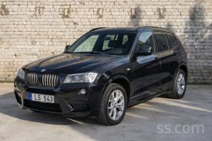 Melns BMW X3 2011 Liepāja, ar dzinēja tilpumu 3.00 L un nobraukumu 295 tūkst. km par 11500 €, foto  vietnē AUTOMOTO.COM.LV