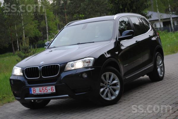 Melns BMW X3 2012 Rīga, ar dzinēja tilpumu 2.00 L un nobraukumu 221 tūkst. km par 10990 €, foto 1 vietnē AUTOMOTO.COM.LV
