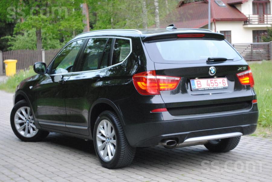 Melns BMW X3 2012 Rīga, ar dzinēja tilpumu 2.00 L un nobraukumu 221 tūkst. km par 10990 €, foto 3 vietnē AUTOMOTO.COM.LV