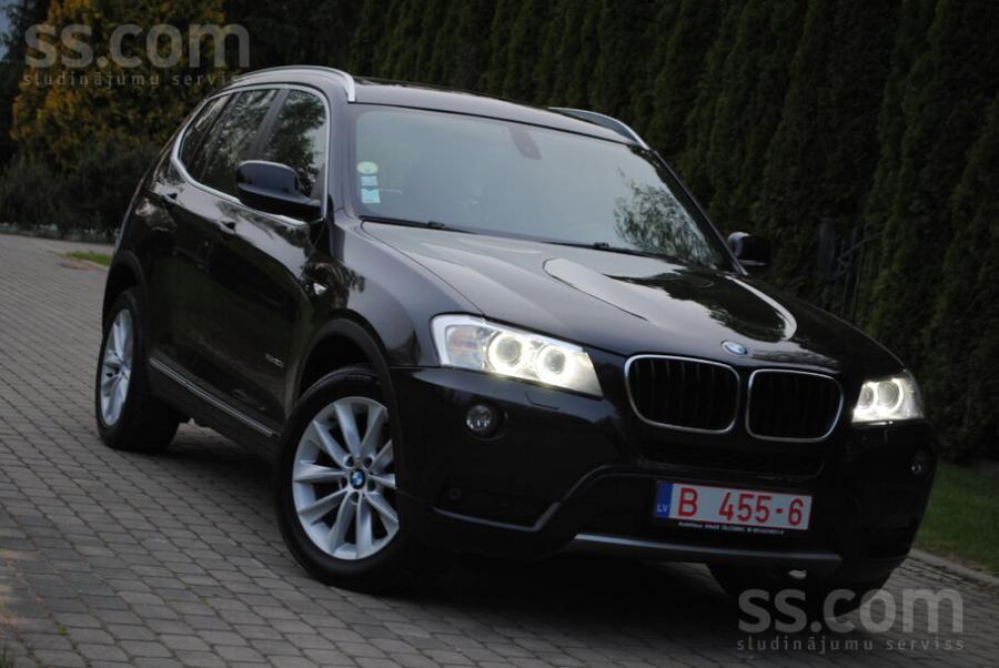 Melns BMW X3 2012 Rīga, ar dzinēja tilpumu 2.00 L un nobraukumu 221 tūkst. km par 10990 €, foto 4 vietnē AUTOMOTO.COM.LV