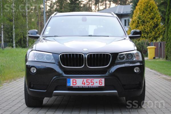 Melns BMW X3 2012 Rīga, ar dzinēja tilpumu 2.00 L un nobraukumu 221 tūkst. km par 10990 €, foto 5 vietnē AUTOMOTO.COM.LV
