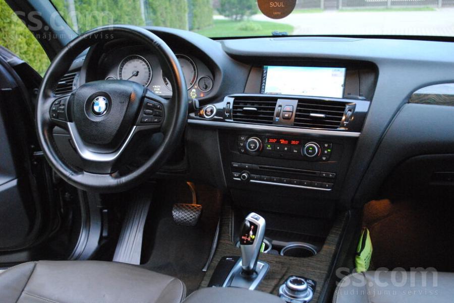 Melns BMW X3 2012 Rīga, ar dzinēja tilpumu 2.00 L un nobraukumu 221 tūkst. km par 10990 €, foto 14 vietnē AUTOMOTO.COM.LV