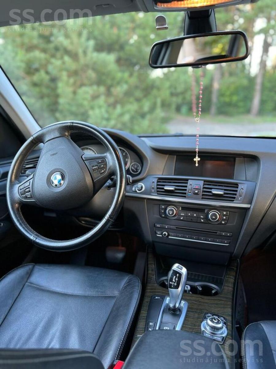 Melns BMW X3 2012 Rīga, ar dzinēja tilpumu 3.00 L un nobraukumu 305 tūkst. km par 9500 €, foto 6 vietnē AUTOMOTO.COM.LV
