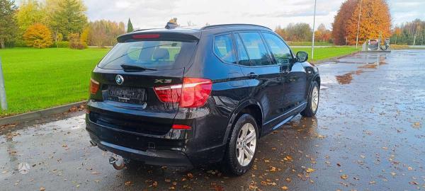 Black BMW X3 2012 in Plunge, with an engine capacity of 2.00 L and mileage of 280 thousand km for 9000 €, photo 6 on AUTOMOTO.COM.LV