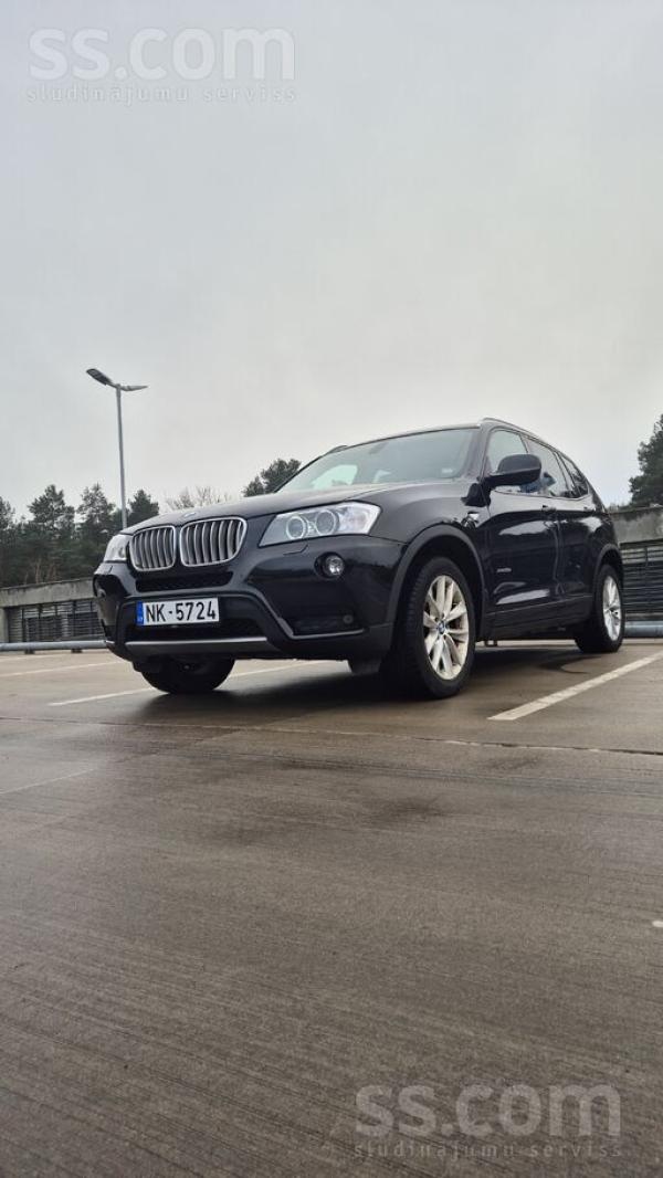 Black BMW X3 2012 in Riga, with an engine capacity of 3.00 L and mileage of 246 thousand km for 10500 €, photo 1 on AUTOMOTO.COM.LV