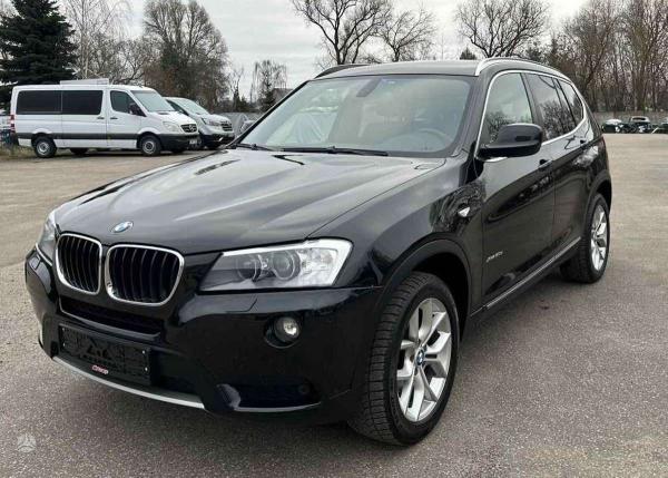 Black BMW X3 2012 in Panevezys, with an engine capacity of 2.00 L and mileage of 397 thousand km for 8500 €, photo 1 on AUTOMOTO.COM.LV