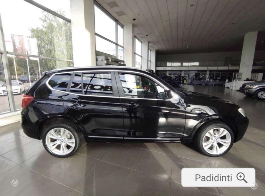 Black BMW X3 2012 in Panevezys, with an engine capacity of 2.99 L and mileage of 2002 thousand km for 12500 €, photo 2 on AUTOMOTO.COM.LV