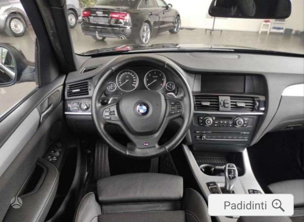 Melns BMW X3 2012 Panevēža, ar dzinēja tilpumu 2.99 L un nobraukumu 2002 tūkst. km par 12500 €, foto 6 vietnē AUTOMOTO.COM.LV