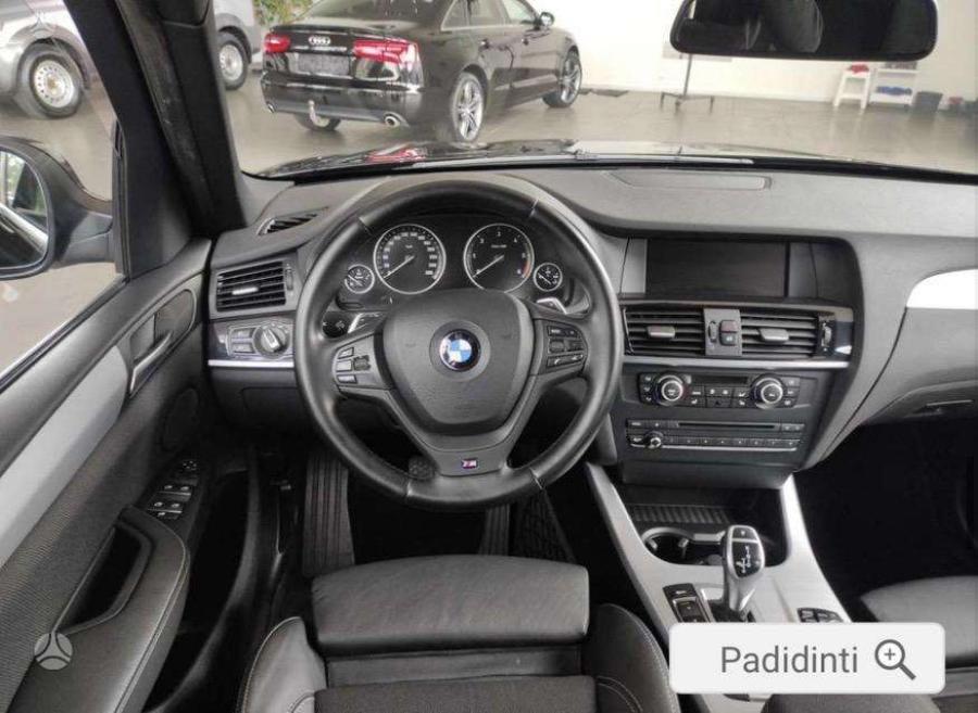 Black BMW X3 2012 in Panevezys, with an engine capacity of 2.99 L and mileage of 2002 thousand km for 12500 €, photo 6 on AUTOMOTO.COM.LV