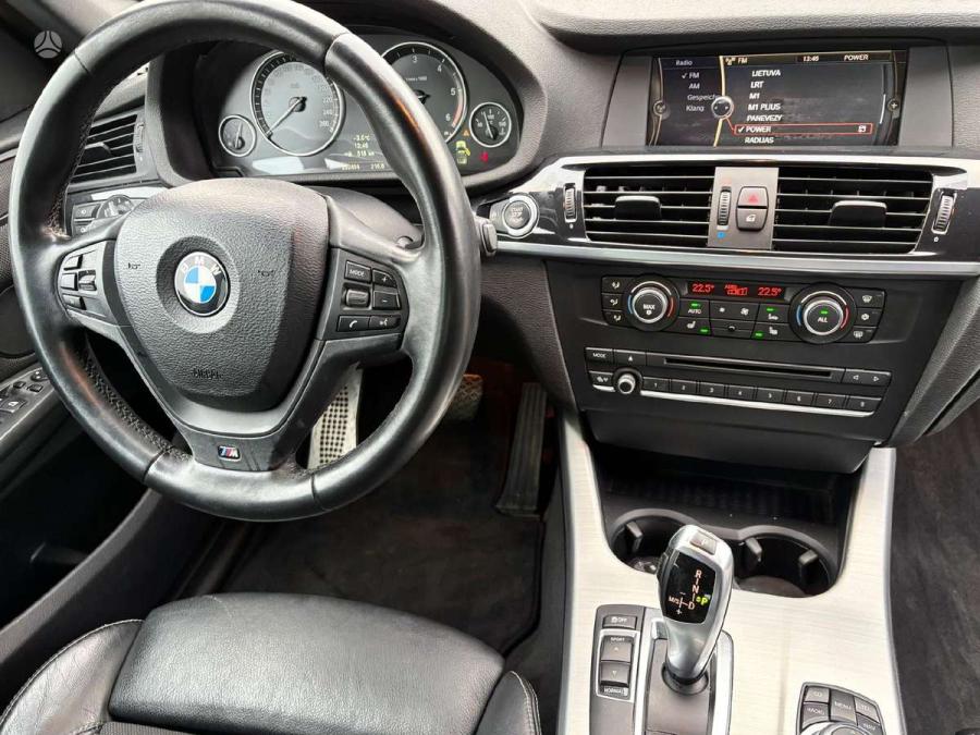 Black BMW X3 2012 in Panevezys, with an engine capacity of 2.99 L and mileage of 292 thousand km for 10700 €, photo 17 on AUTOMOTO.COM.LV