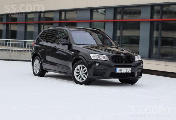 Black BMW X3 2012 in Riga, with an engine capacity of 2.00 L and mileage of 198 thousand km for 12580 €, photo 1 on AUTOMOTO.COM.LV