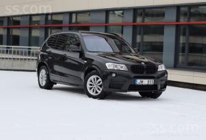Melns BMW X3 2012 Rīga, ar dzinēja tilpumu 2.00 L un nobraukumu 198 tūkst. km par 12580 €, foto  vietnē AUTOMOTO.COM.LV