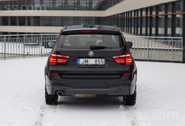 Black BMW X3 2012 in Riga, with an engine capacity of 2.00 L and mileage of 198 thousand km for 12580 €, photo 5 on AUTOMOTO.COM.LV