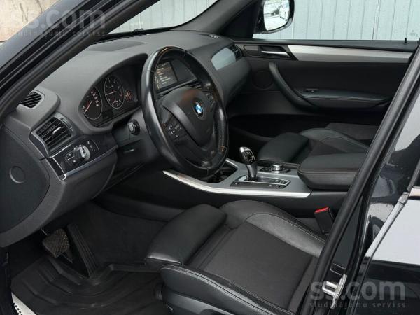 Black BMW X3 2012 in Riga, with an engine capacity of 2.00 L and mileage of 198 thousand km for 12580 €, photo 7 on AUTOMOTO.COM.LV
