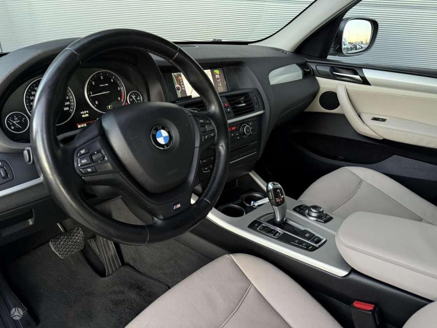 Melns BMW X3 2012 Šauļi, ar dzinēja tilpumu 2.00 L un nobraukumu 281 tūkst. km par 10650 €, foto 12 vietnē AUTOMOTO.COM.LV