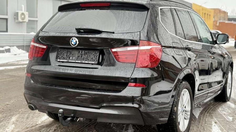Black BMW X3 2012 in Panevezys, with an engine capacity of 2.00 L and mileage of 250 thousand km for 8700 €, photo 7 on AUTOMOTO.COM.LV