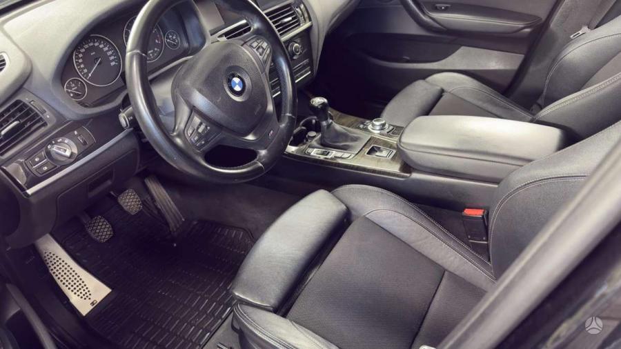 Black BMW X3 2012 in Panevezys, with an engine capacity of 2.00 L and mileage of 250 thousand km for 8700 €, photo 18 on AUTOMOTO.COM.LV