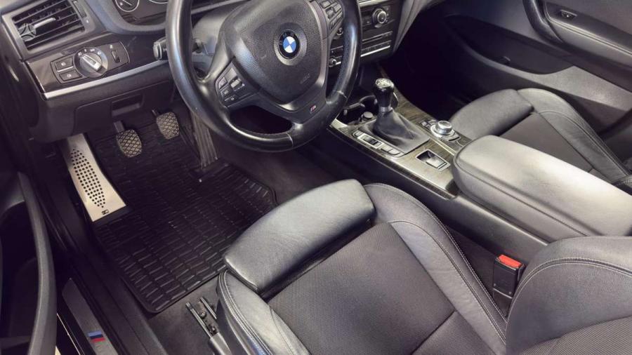 Black BMW X3 2012 in Panevezys, with an engine capacity of 2.00 L and mileage of 250 thousand km for 8700 €, photo 19 on AUTOMOTO.COM.LV