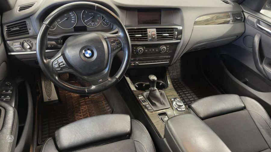 Black BMW X3 2012 in Panevezys, with an engine capacity of 2.00 L and mileage of 250 thousand km for 8700 €, photo 21 on AUTOMOTO.COM.LV