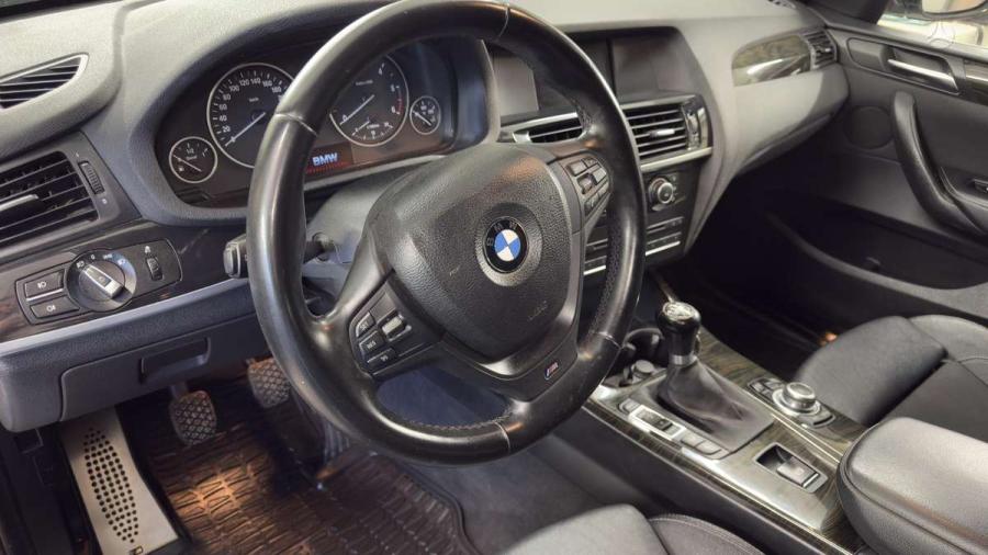 Black BMW X3 2012 in Panevezys, with an engine capacity of 2.00 L and mileage of 250 thousand km for 8700 €, photo 24 on AUTOMOTO.COM.LV