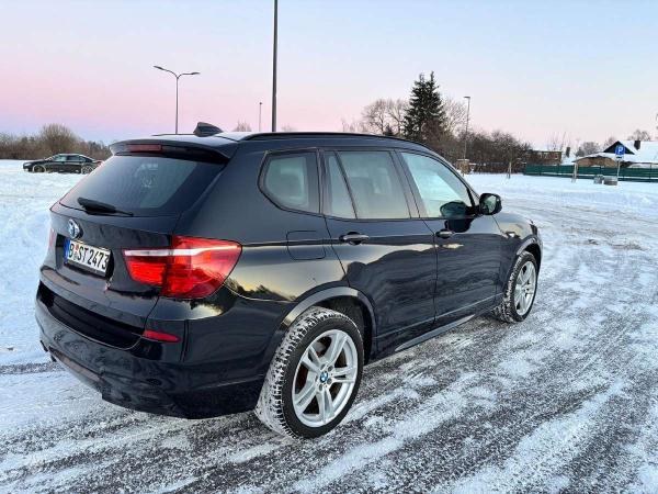 Melns BMW X3 2012 Panevēža, ar dzinēja tilpumu 2.99 L un nobraukumu 292 tūkst. km par 10200 €, foto 5 vietnē AUTOMOTO.COM.LV