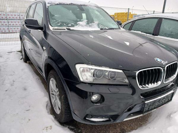 Melns BMW X3 2012 Marijampole, ar dzinēja tilpumu 2.00 L un nobraukumu 122 tūkst. km par 4150 €, foto 1 vietnē AUTOMOTO.COM.LV