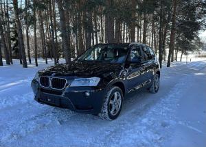 Black BMW X3 2012 in Utena, with an engine capacity of 2.00 L and mileage of 237 thousand km for 9650 €, photo  on AUTOMOTO.COM.LV