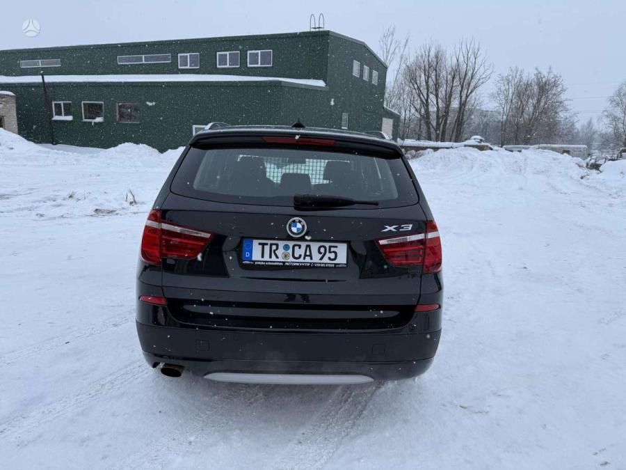 Black BMW X3 2012 in Panevezys, with an engine capacity of 2.00 L and mileage of 234 thousand km for 10200 €, photo 11 on AUTOMOTO.COM.LV