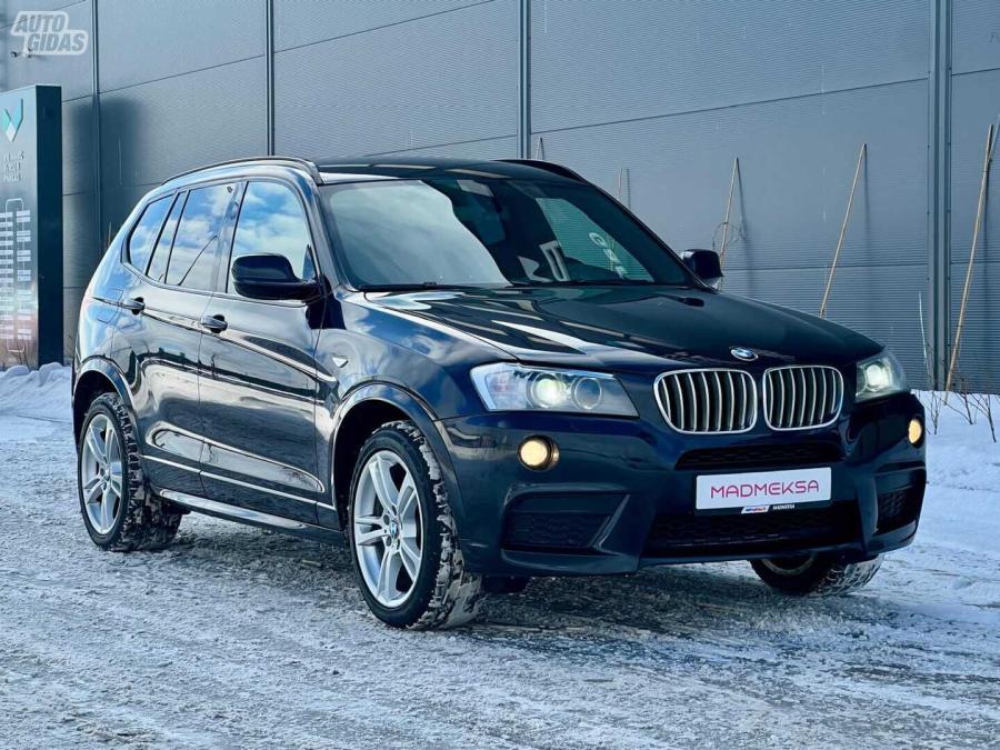 Black BMW X3 2012 in Vilnius, with an engine capacity of 3.00 L and mileage of 350 thousand km for 9190 €, photo 7 on AUTOMOTO.COM.LV