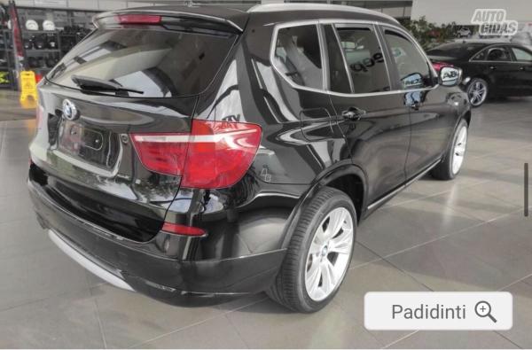 Melns BMW X3 2012 Panevēža, ar dzinēja tilpumu 3.00 L un nobraukumu 210 tūkst. km par 12000 €, foto 5 vietnē AUTOMOTO.COM.LV