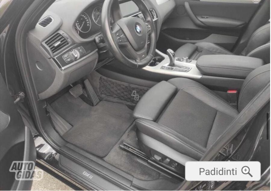 Melns BMW X3 2012 Panevēža, ar dzinēja tilpumu 3.00 L un nobraukumu 210 tūkst. km par 12000 €, foto 7 vietnē AUTOMOTO.COM.LV