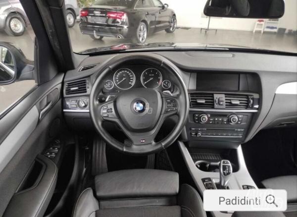 Melns BMW X3 2012 Panevēža, ar dzinēja tilpumu 3.00 L un nobraukumu 210 tūkst. km par 12000 €, foto 7 vietnē AUTOMOTO.COM.LV