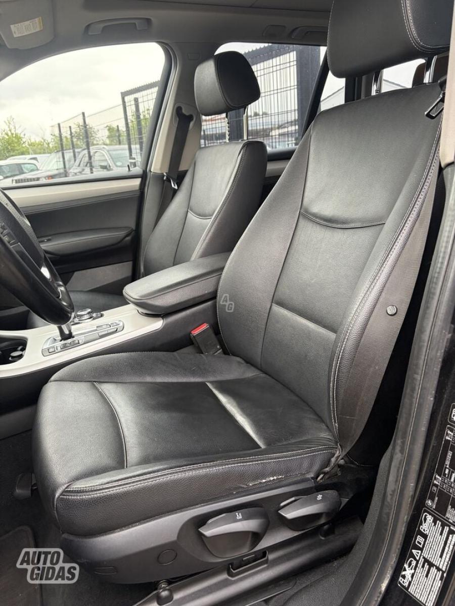 Melns BMW X3 2012 Viļņa, ar dzinēja tilpumu 3.00 L un nobraukumu 275 tūkst. km par 10400 €, foto 15 vietnē AUTOMOTO.COM.LV