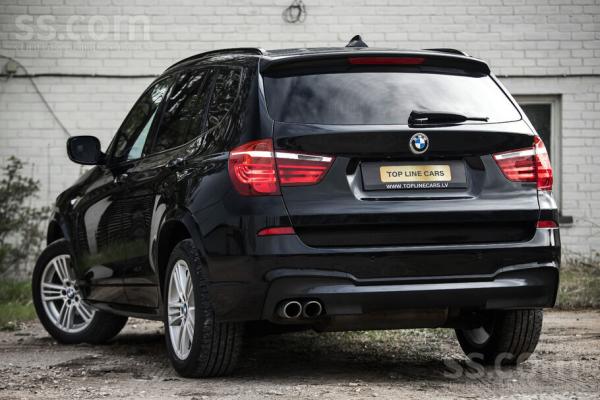 Black BMW X3 2012 in Tukums, with an engine capacity of 3.00 L and mileage of 0 thousand km for 12888 €, photo 5 on AUTOMOTO.COM.LV