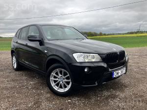 Black BMW X3 2012 in Talsi, with an engine capacity of 2.00 L and mileage of 198 thousand km for 10999 €, photo  on AUTOMOTO.COM.LV