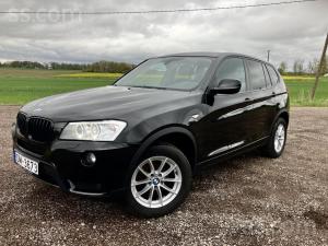 Black BMW X3 2012 in Talsi, with an engine capacity of 2.00 L and mileage of 198 thousand km for 10999 €, photo 8 on AUTOMOTO.COM.LV