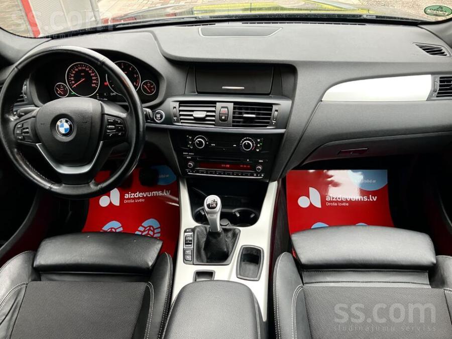 Black BMW X3 2012 in Talsi, with an engine capacity of 2.00 L and mileage of 198 thousand km for 10999 €, photo 18 on AUTOMOTO.COM.LV