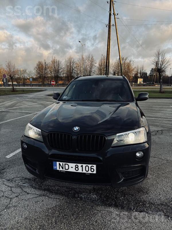 Black BMW X3 2012 in Riga, with an engine capacity of 3.00 L and mileage of 296 thousand km for 10500 €, photo 1 on AUTOMOTO.COM.LV