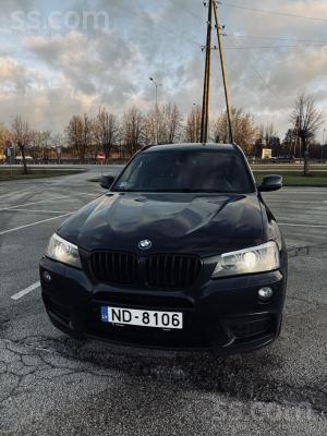 Melns BMW X3 2012 Rīga, ar dzinēja tilpumu 3.00 L un nobraukumu 296 tūkst. km par 10500 €, foto  vietnē AUTOMOTO.COM.LV