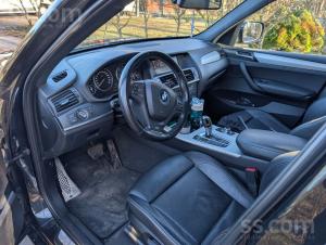Black BMW X3 2012 in Ogre, with an engine capacity of 2.00 L and mileage of 134 thousand km for 13500 €, photo 4 on AUTOMOTO.COM.LV
