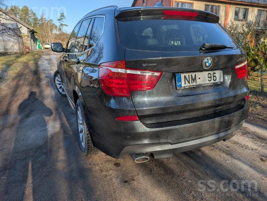 Black BMW X3 2012 in Ogre, with an engine capacity of 2.00 L and mileage of 134 thousand km for 13500 €, photo 6 on AUTOMOTO.COM.LV