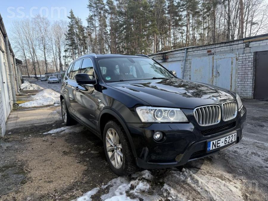 Melns BMW X3 2012 Rīga, ar dzinēja tilpumu 3.00 L un nobraukumu 232 tūkst. km par 10699 €, foto 1 vietnē AUTOMOTO.COM.LV