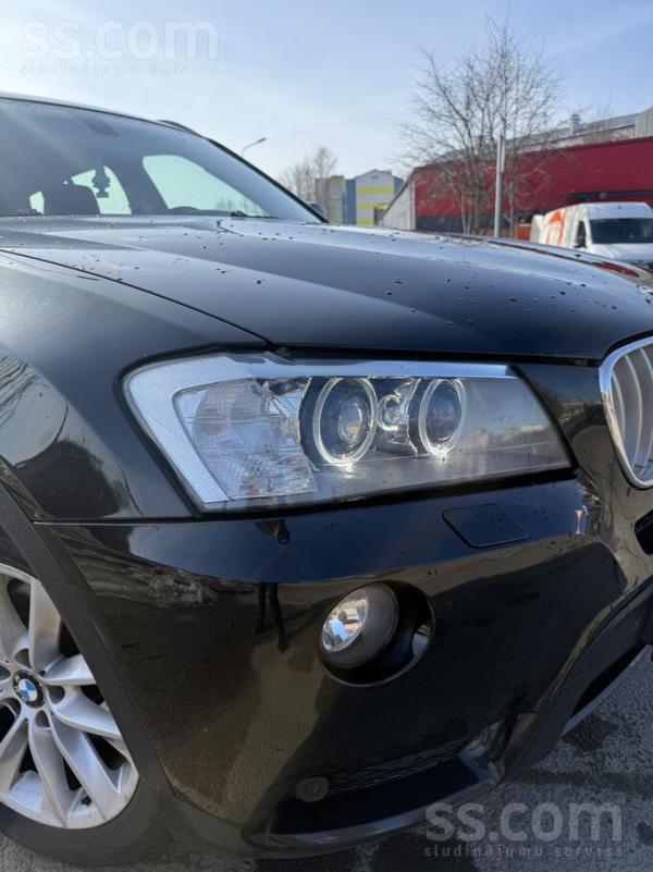 Melns BMW X3 2012 Rīga, ar dzinēja tilpumu 3.00 L un nobraukumu 232 tūkst. km par 10699 €, foto 3 vietnē AUTOMOTO.COM.LV