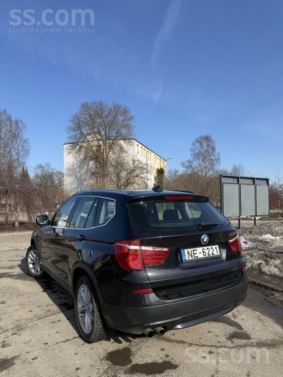Melns BMW X3 2012 Rīga, ar dzinēja tilpumu 3.00 L un nobraukumu 232 tūkst. km par 10699 €, foto 6 vietnē AUTOMOTO.COM.LV