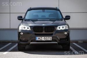 Black BMW X3 2012 in Riga, with an engine capacity of 2.00 L and mileage of 0 thousand km for 9990 €, photo 3 on AUTOMOTO.COM.LV
