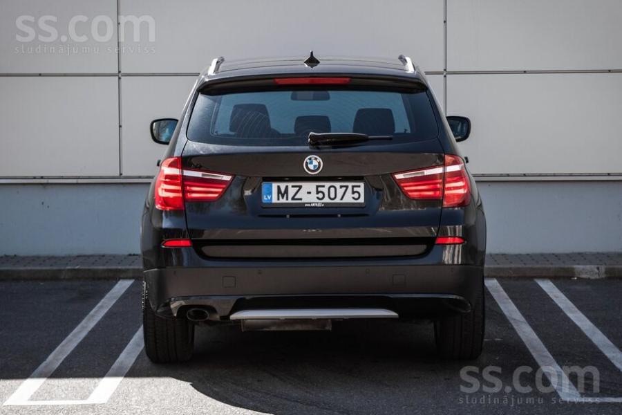 Black BMW X3 2012 in Riga, with an engine capacity of 2.00 L and mileage of 0 thousand km for 9990 €, photo 6 on AUTOMOTO.COM.LV